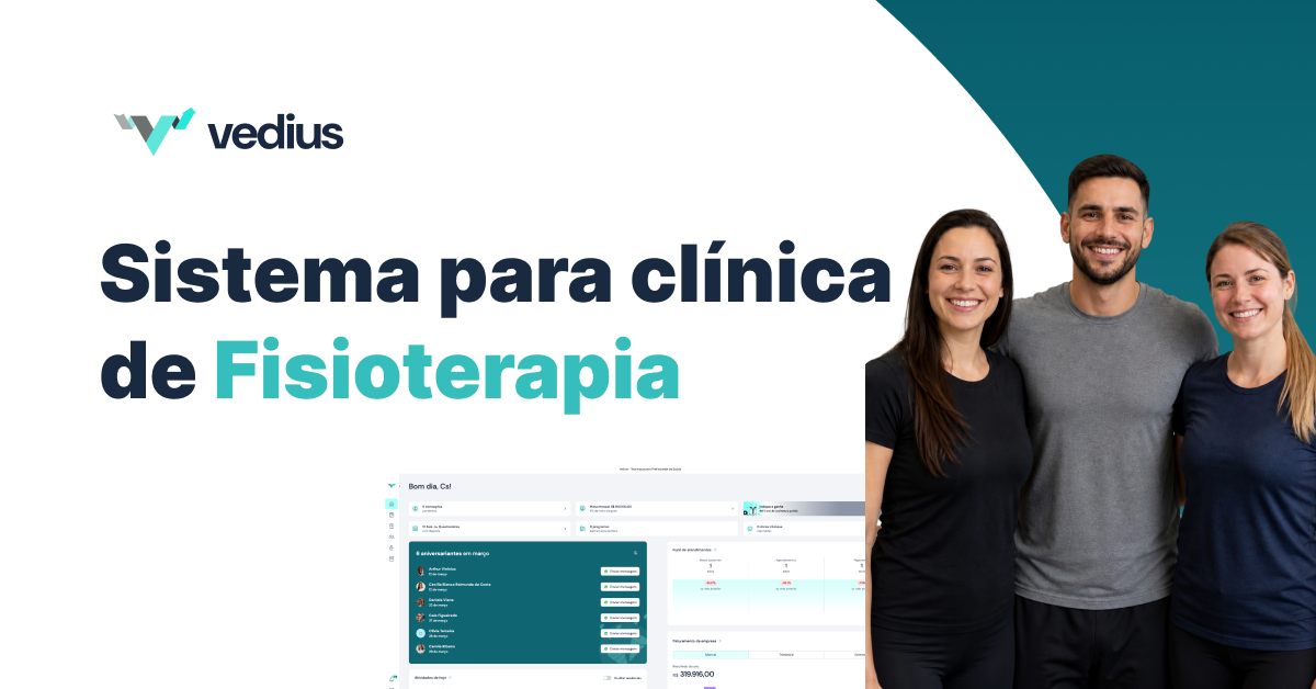 Sistema para Clínicas e Consultórios de Fisioterapia | Vedius